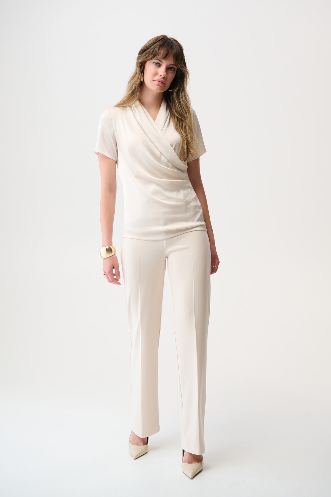 Classic Wide Leg Pants - 153088F25 - Moonstone – The Wardrobe